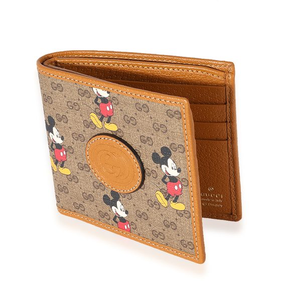 Gucci | Bags | Gucci X Disney Vintage Gg Supreme Mickey Mouse Bifold ...